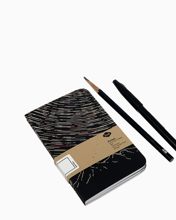 Denik Blank Pocket Notebook 3 Pack – BrandsWalk