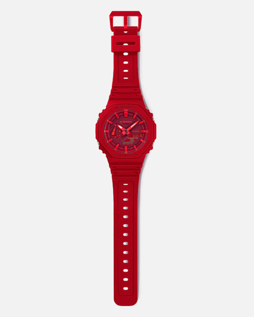 Embrace the Toughness of G-Shock GA-2100-4A Analog Digital Watch Red ...