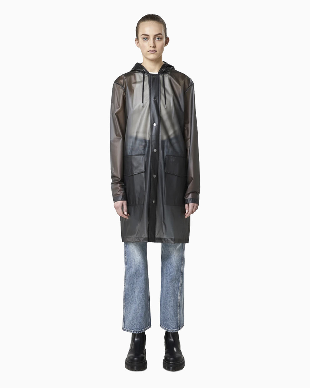 RAINS Transparent Hooded Coat - XXS/XS – BrandsWalk